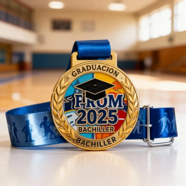 Medallas de graduación personalizadas en Zamac